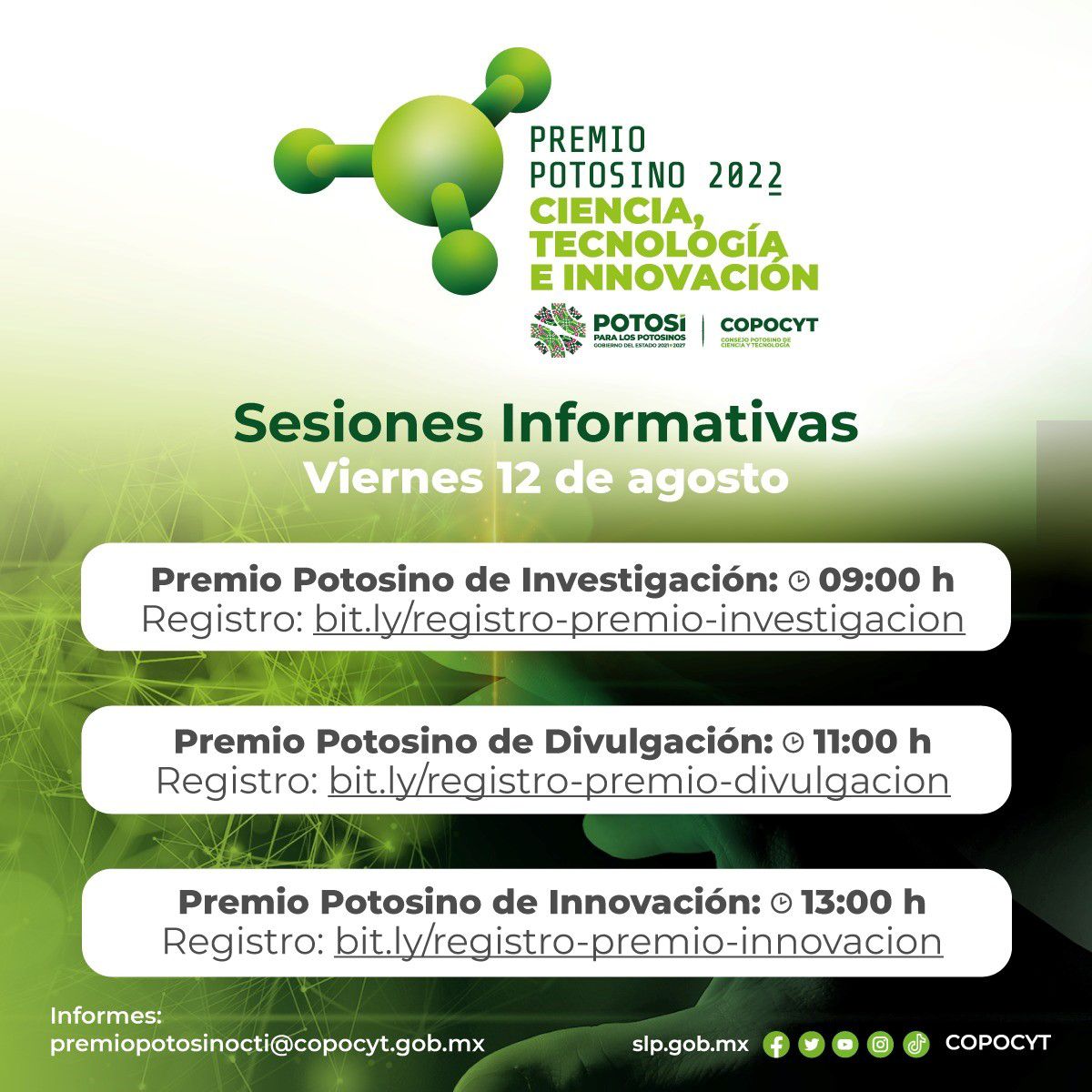 Ofrece COPOCYT sesiones informativas del premio potosino de ciencia y ...