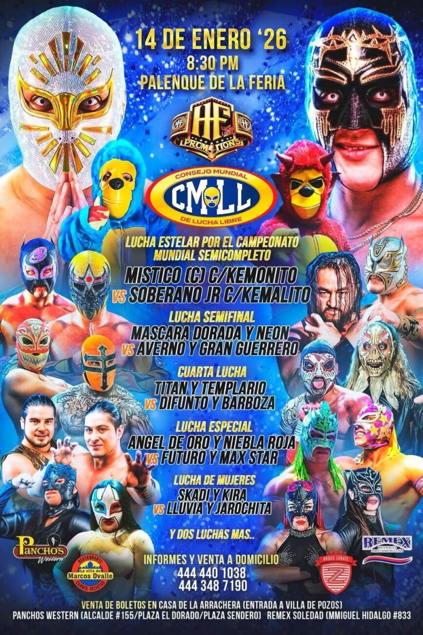 La lucha libre de alto nivel se vive en la FENAPO — Amanecer Huasteco